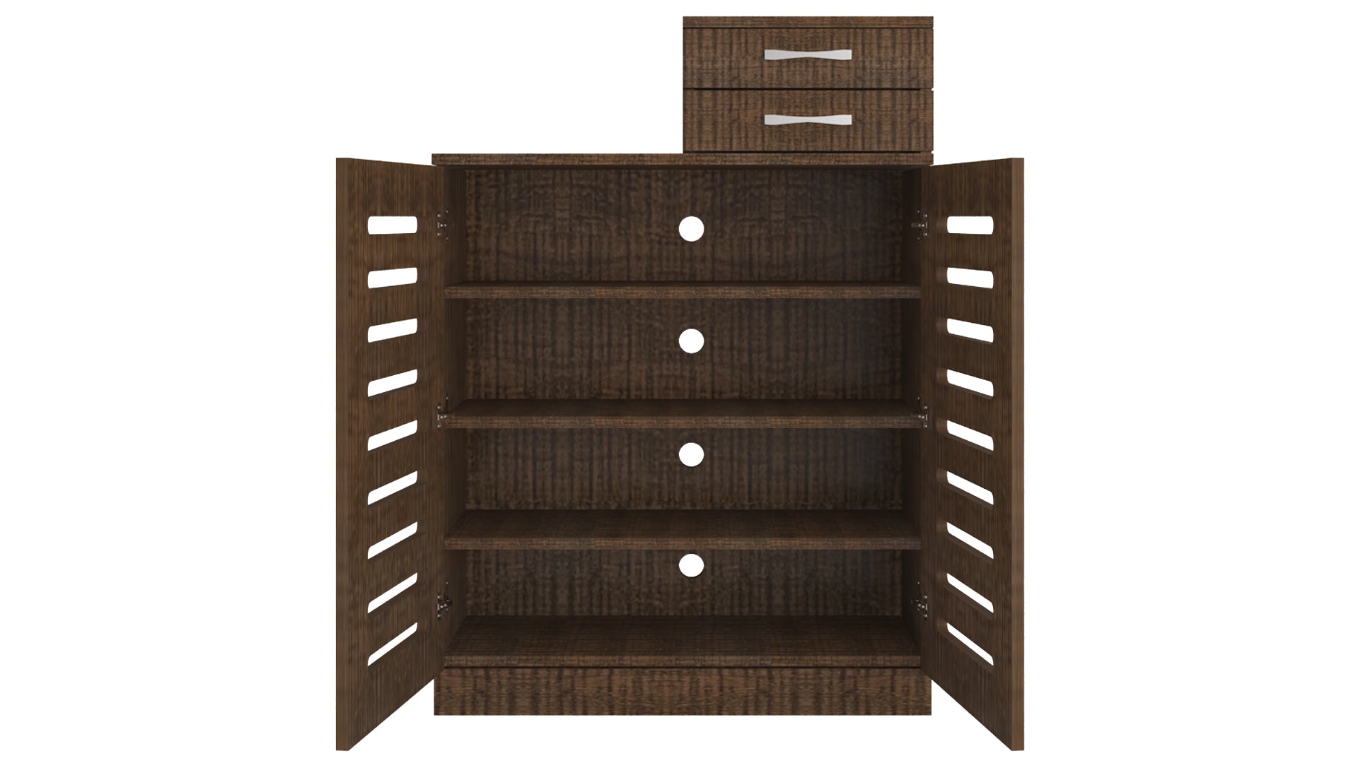 Adona Austin Slatted Shoe Rack with 2 Drawers – Adona Woods