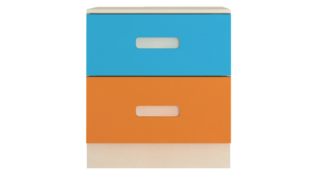 Adona Fiona Kids Bedside Table with 2 Handle-less Drawers – Adona Woods