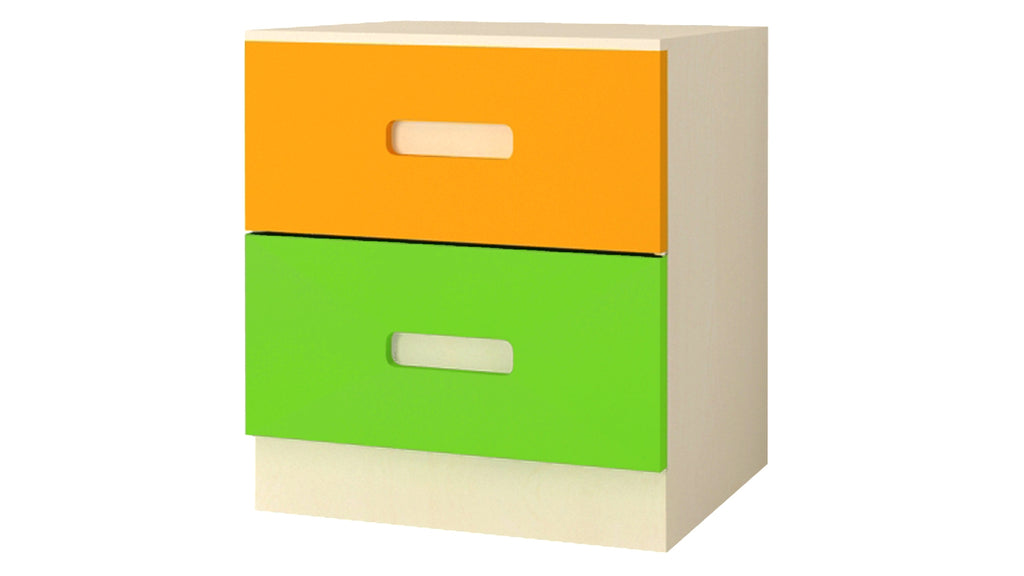 Adona Fiona Kids Bedside Table with 2 Handle-less Drawers – Adona Woods
