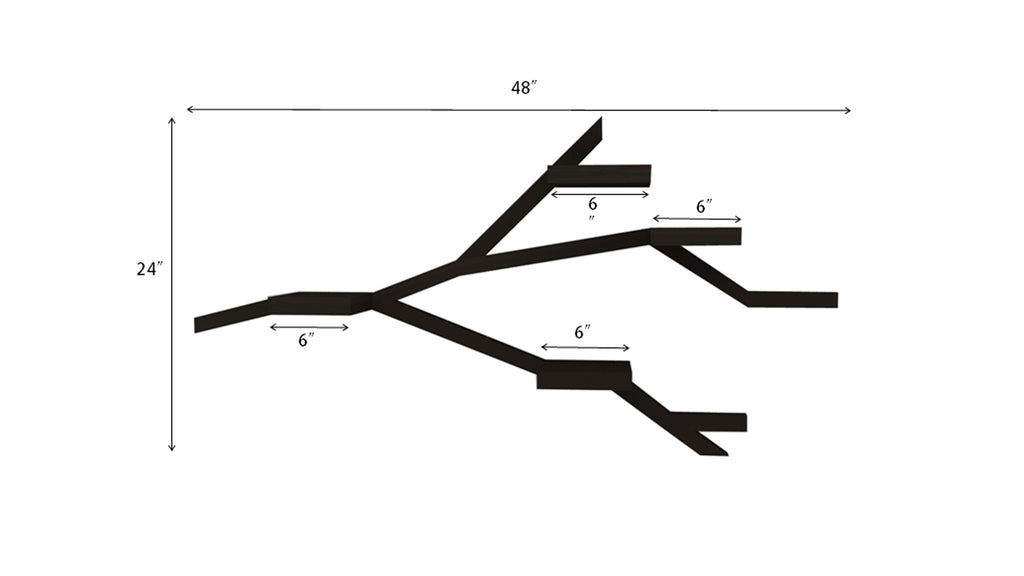 Adona Branch Solid Wood Wall Shelf – Adona Woods