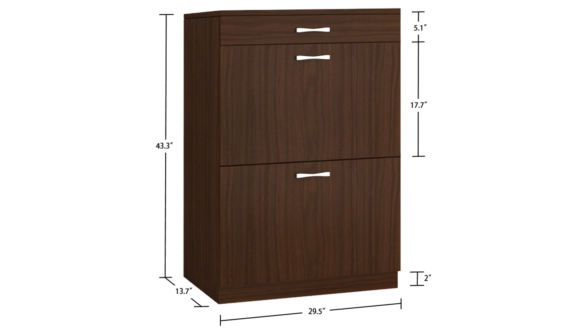 Adona Modena Twin Pull-down Shoe Rack w/Drawer Canadian Maple – Adona Woods