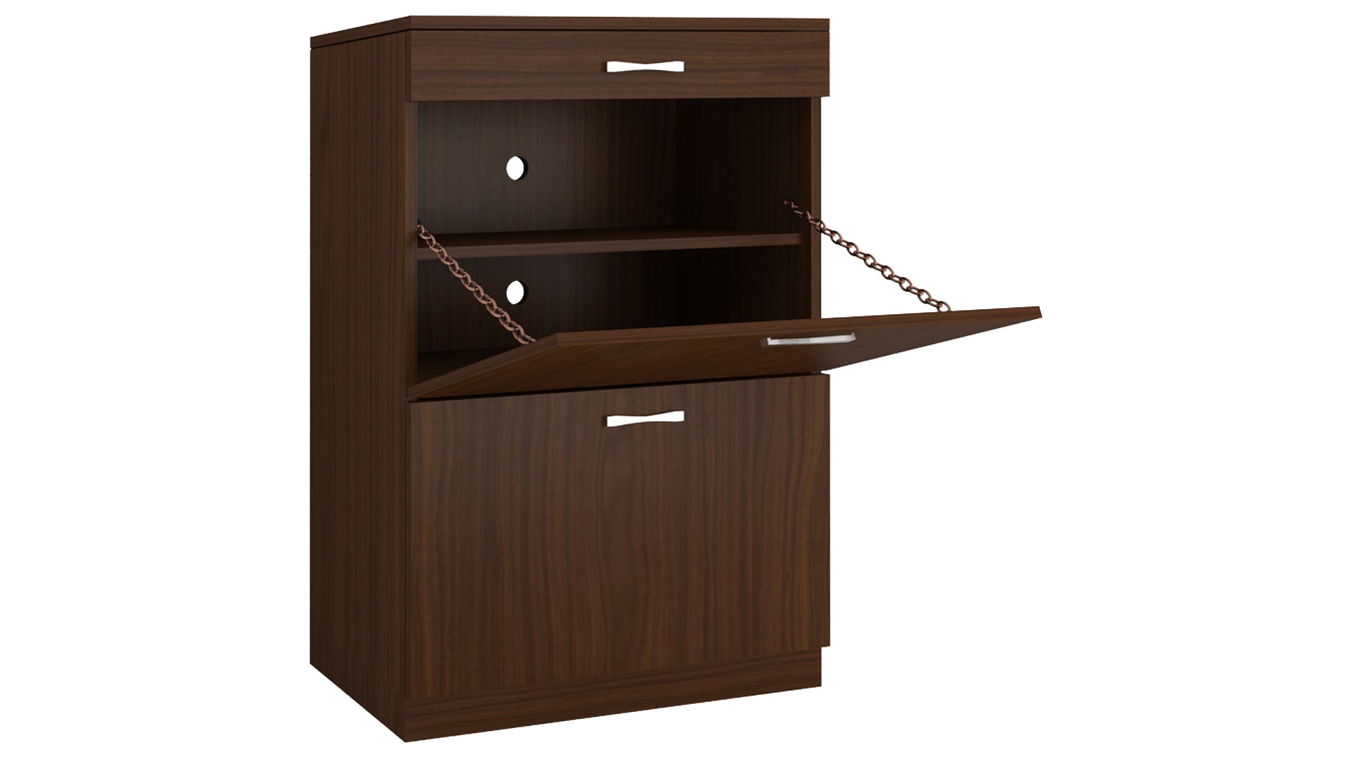 Adona Modena Twin Pull-down Shoe Rack w/Drawer Canadian Maple – Adona Woods