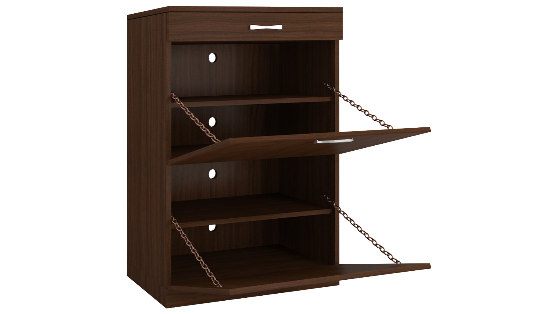 Adona Modena Twin Pull-down Shoe Rack w/Drawer Canadian Maple – Adona Woods