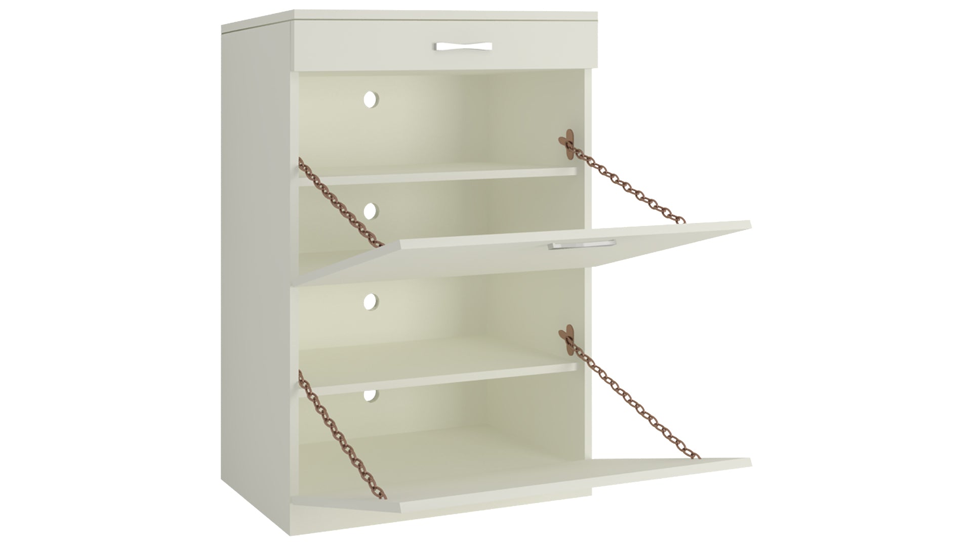 Adona Modena Twin Pull-down Shoe Rack w/Drawer Canadian Maple – Adona Woods