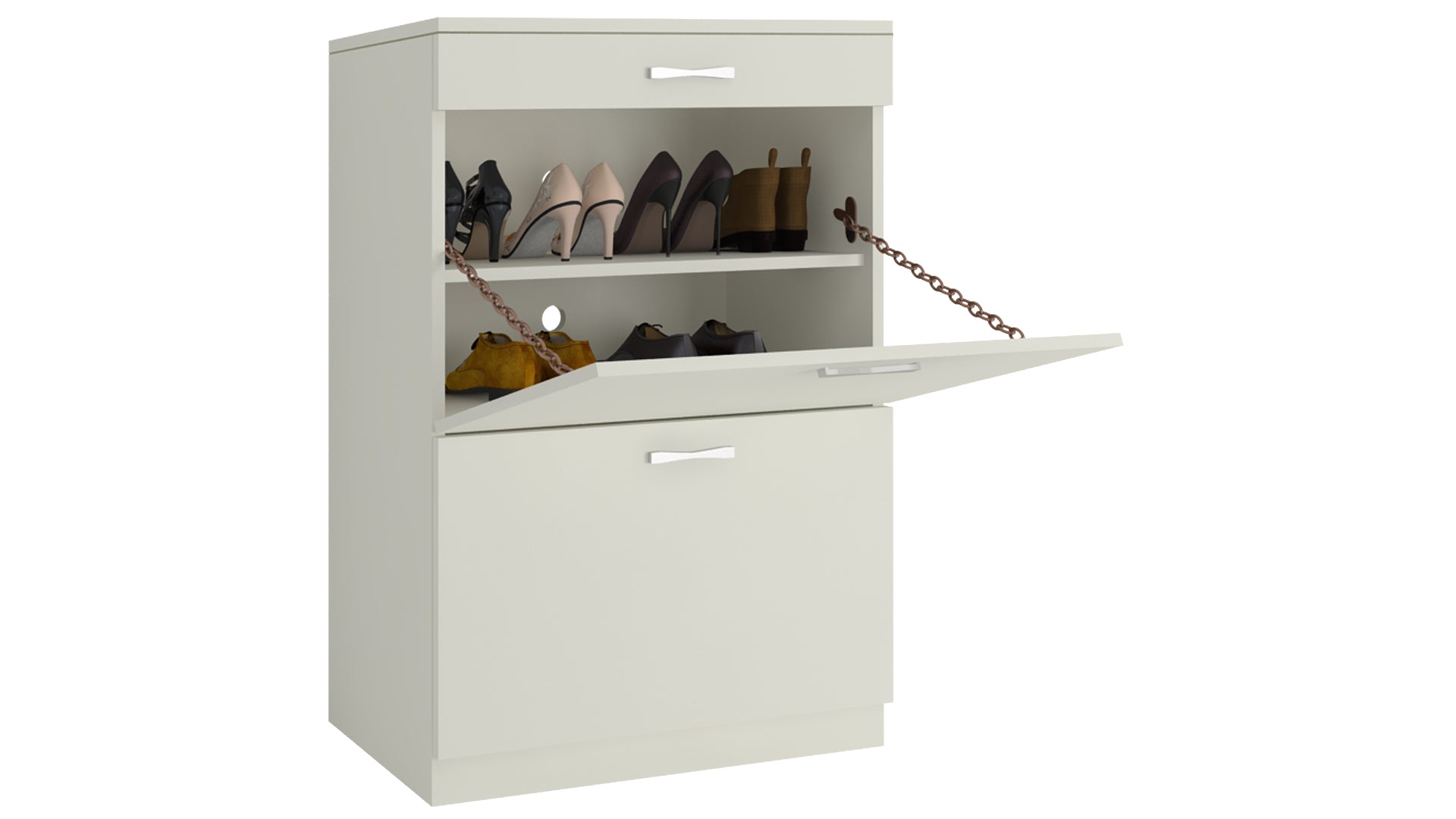 Adona Modena Twin Pull-down Shoe Rack w/Drawer Canadian Maple – Adona Woods