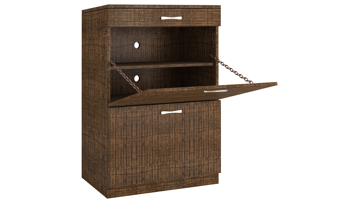 Adona Modena Twin Pull-down Shoe Rack w/Drawer Canadian Maple – Adona Woods