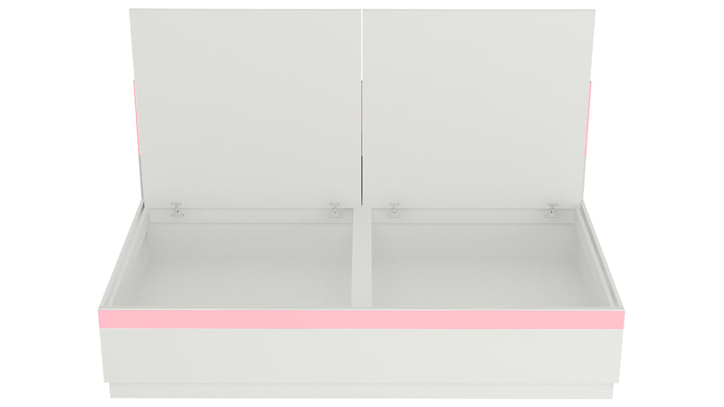 Adona Renata Kids Room Furniture Set of Single Bed with Box Storage, 2 ...