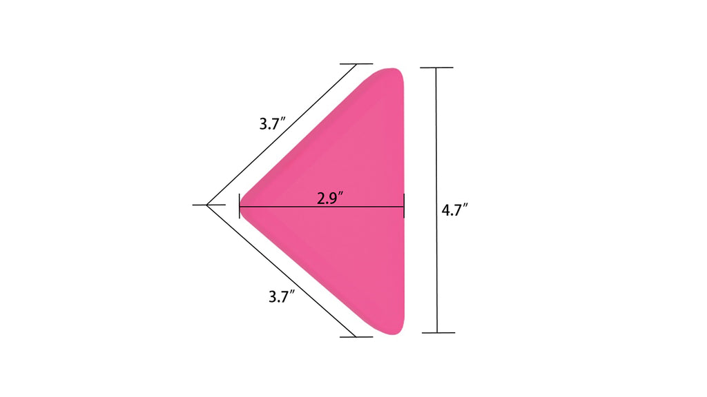 Adona Triangle Shaped Beveled Wardrobe Handles - Set of 2 Barbie Pink ...