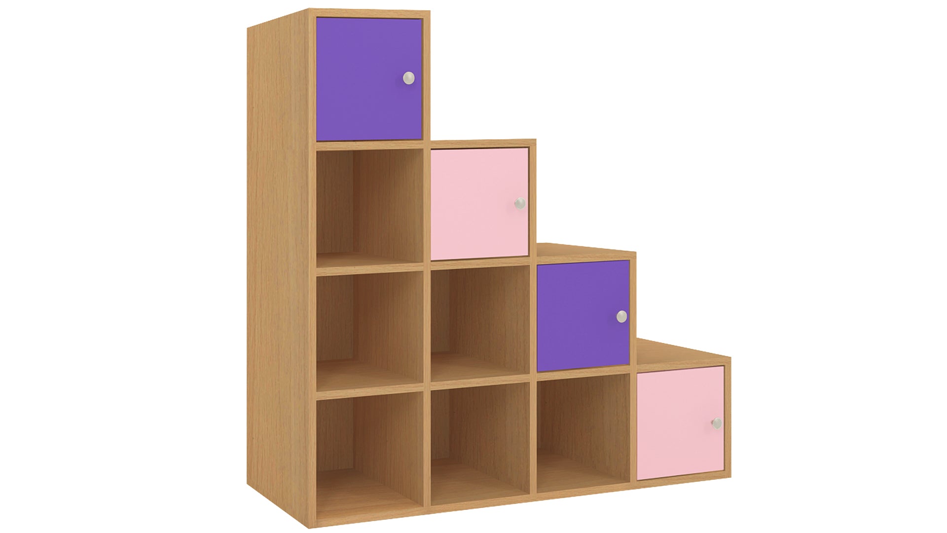 Adona Verona Kids Maple Stepped Cube Storage Cabinet – Adona Woods